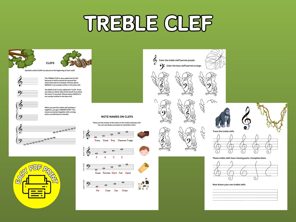 Beginner Music Theory - COMPLETE BOOK - PDF Printable - Music Theory ...