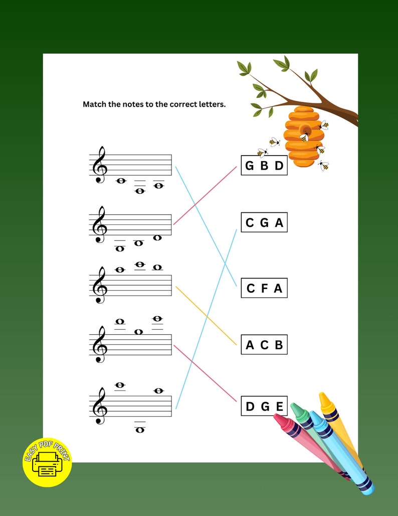 Ledger Lines - PDF Printable - Music Theory Sheet - Music Homeschooling ...