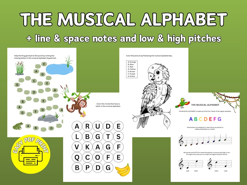 Beginner Music Theory - COMPLETE BOOK - PDF Printable - Music Theory ...
