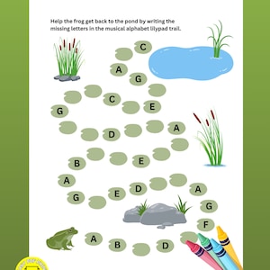 Musical Alphabet, Line/space Notes, High/low Pitches - PDF Printable ...