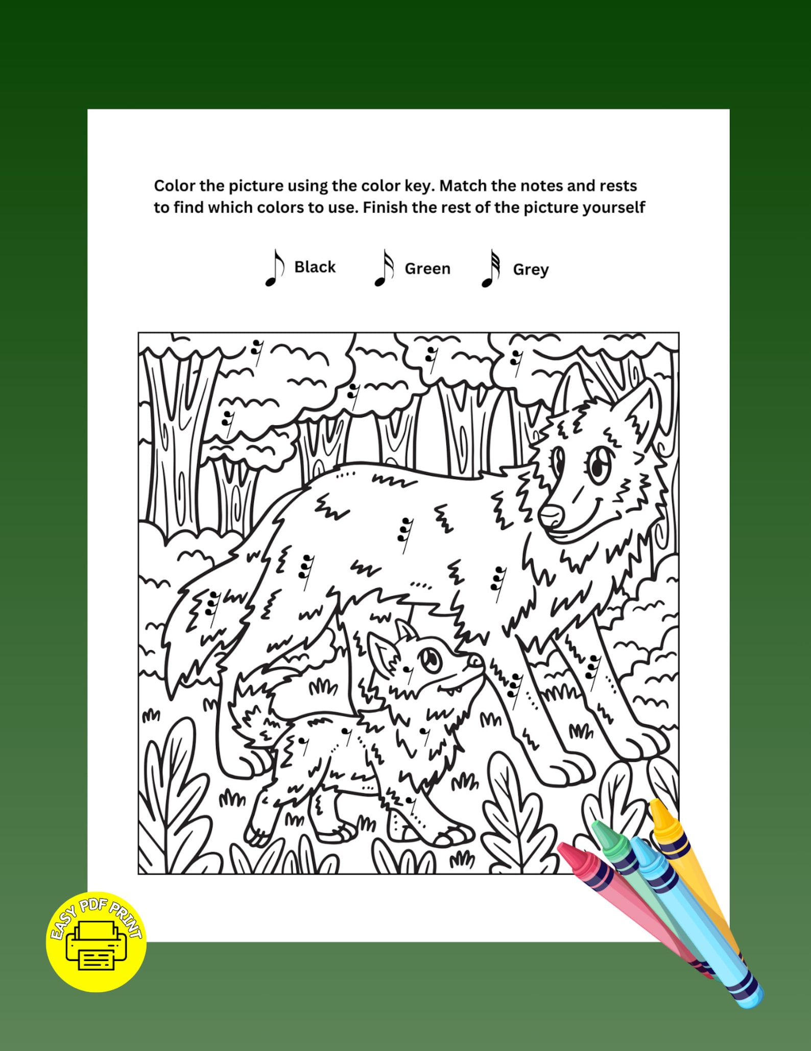 Rests - PDF Printable - Music Theory Sheet - Music Homeschooling ...
