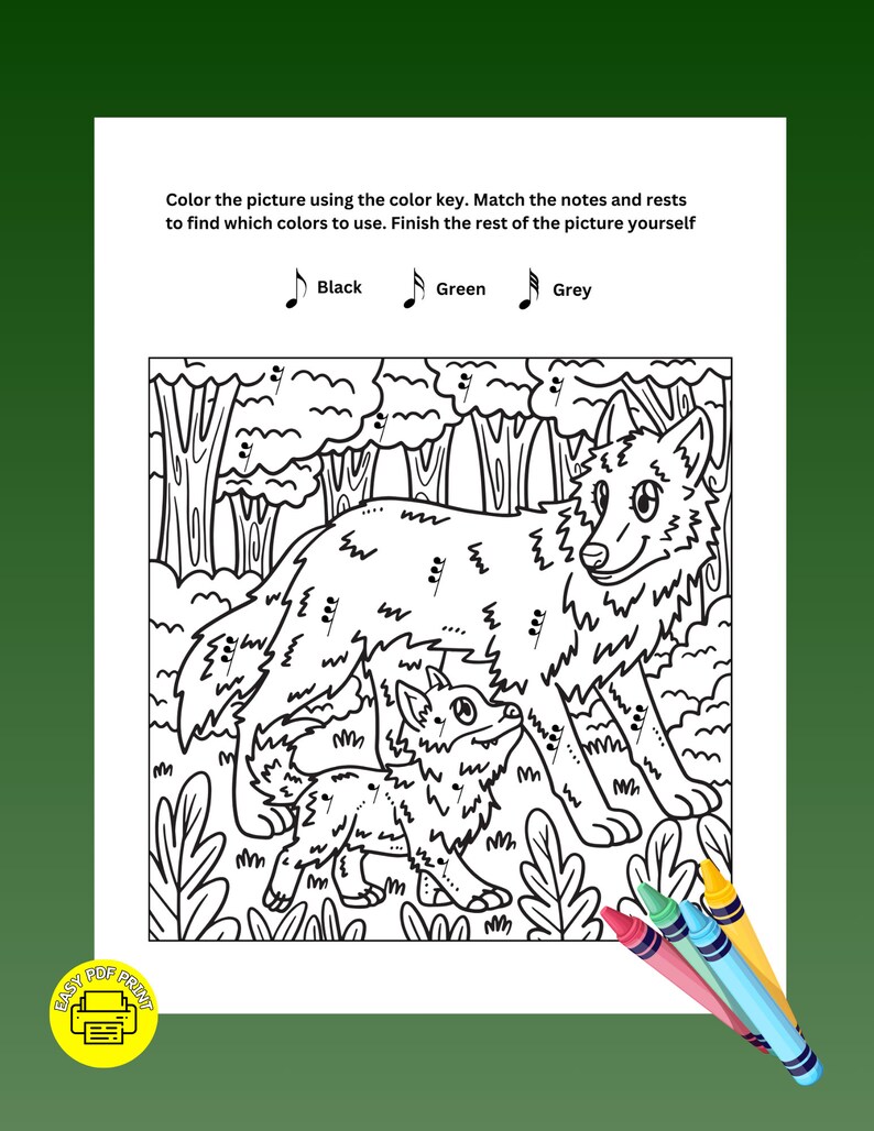 Rests PDF Printable Music Theory Sheet Music Homeschooling Beginner ...