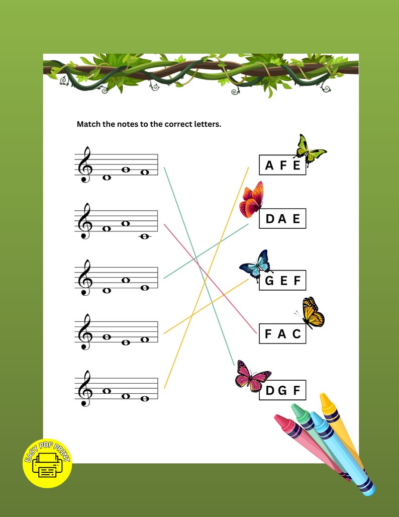 Treble Clef - PDF Printable - Music Theory Sheet - Music Homeschooling ...