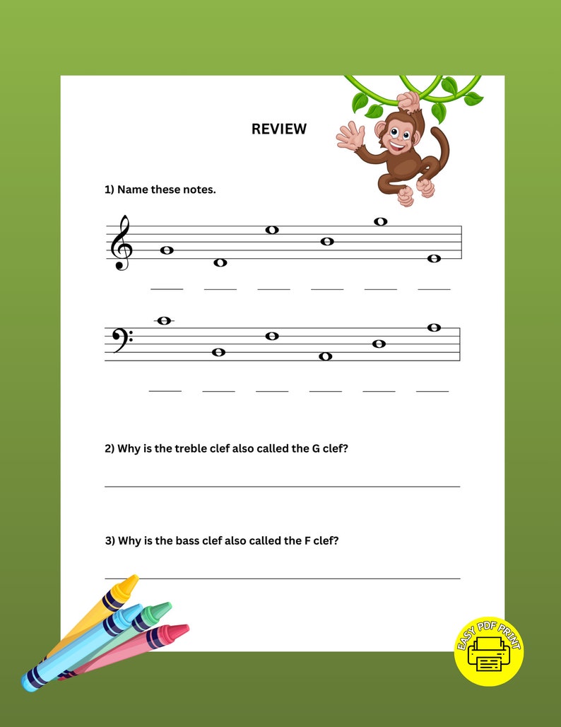Musical Analysis & Review - PDF Printable - Music Theory Sheet - Music ...