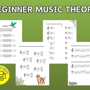 Beginner Music Theory - COMPLETE BOOK - PDF Printable - Music Theory ...