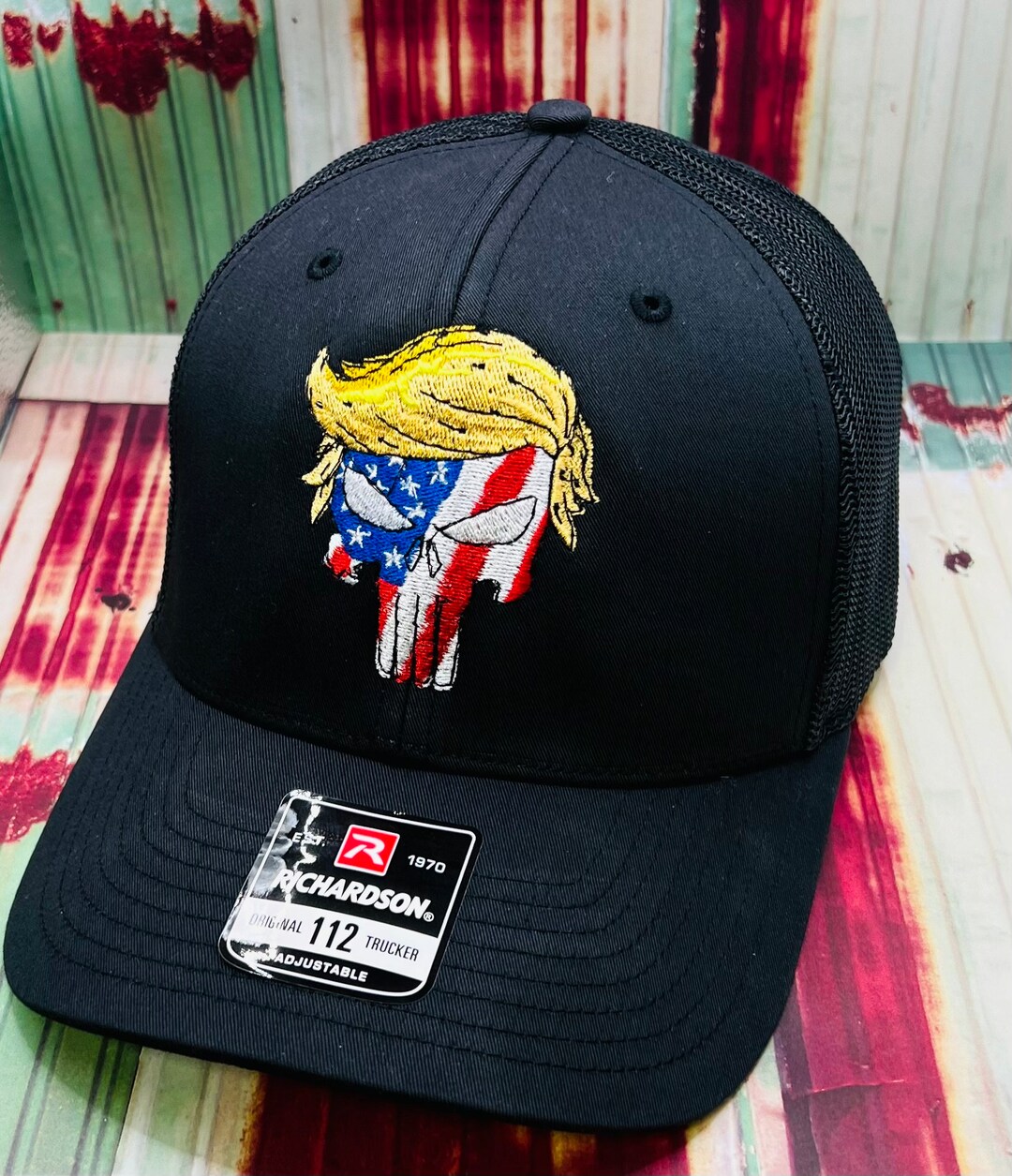 Trump Punisher Embroidered Hat - Etsy