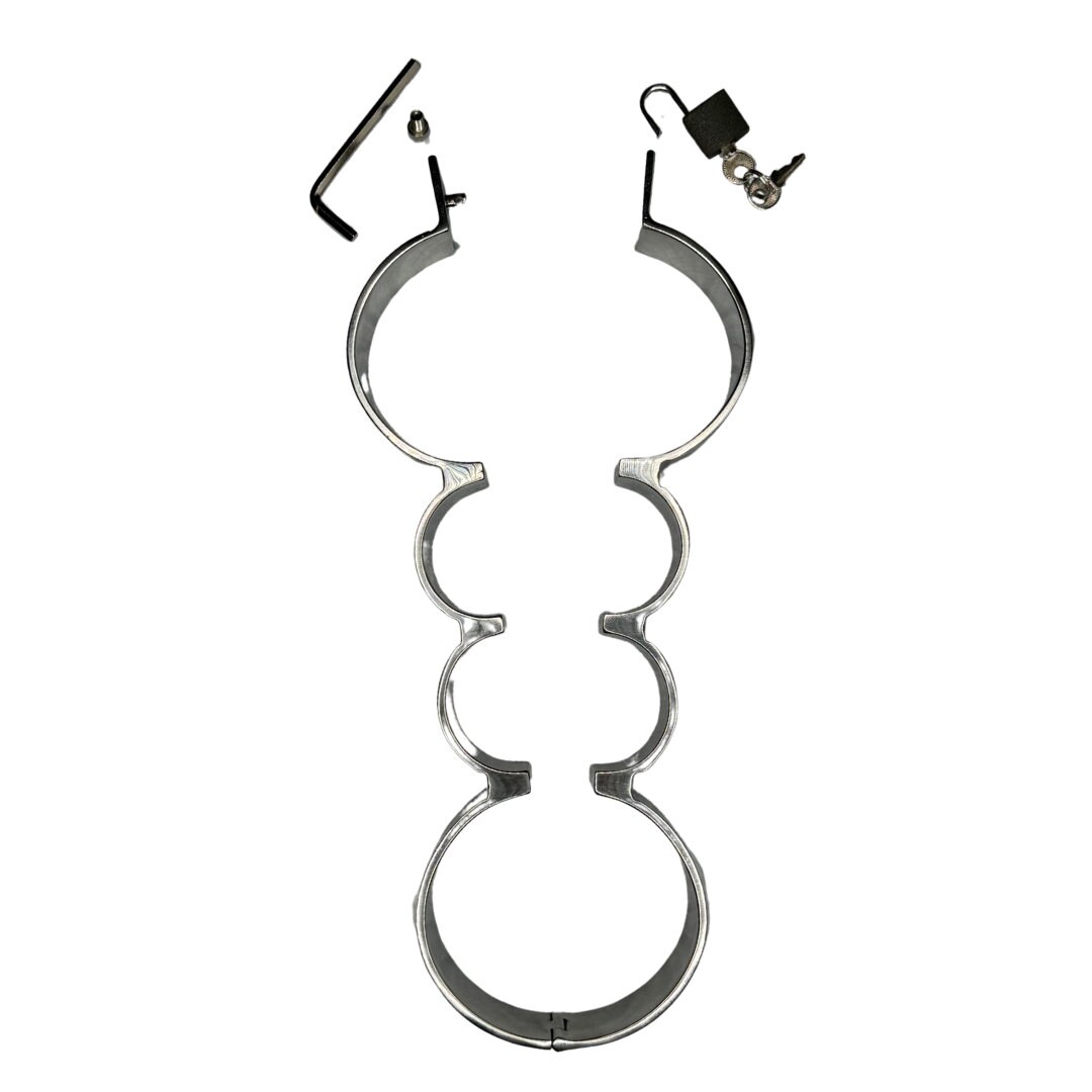 Roomsacred Solid Stainless Steel Luxury Wrist and Ankle Restraints Yoke ...