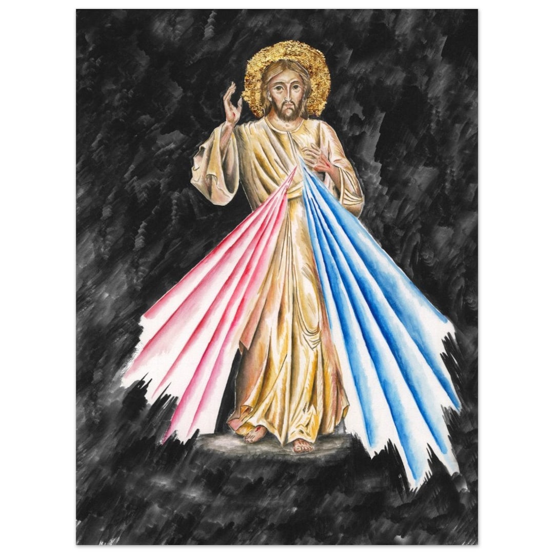 Divine Mercy Icon - Etsy