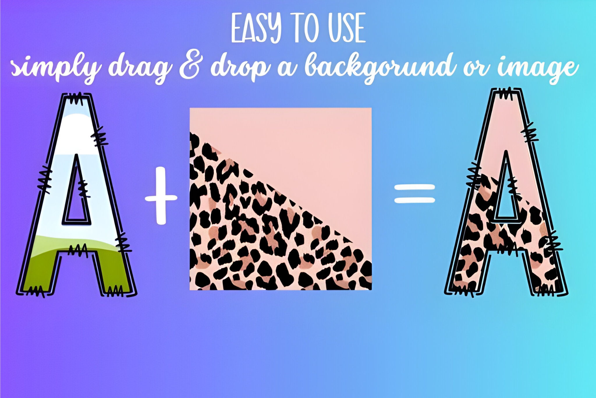 Fill Your Own Doodle Letters, Drag and Drop Alphabet, Alphabet Letters ...