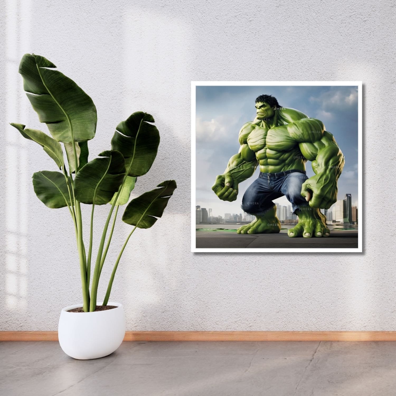 Giant, Strong, Angry, Green Man Hulk. Hulk Digital Print. Hulk Poster ...
