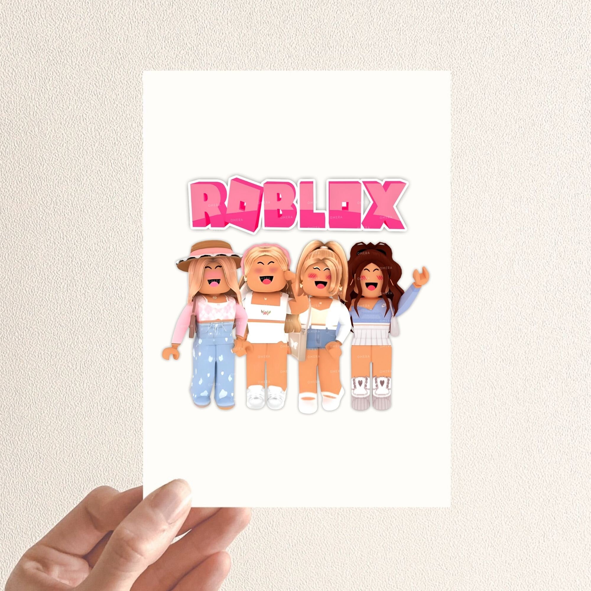 Roblox Girls PNG Images Pink Digital Download Instant Download Roblox ...