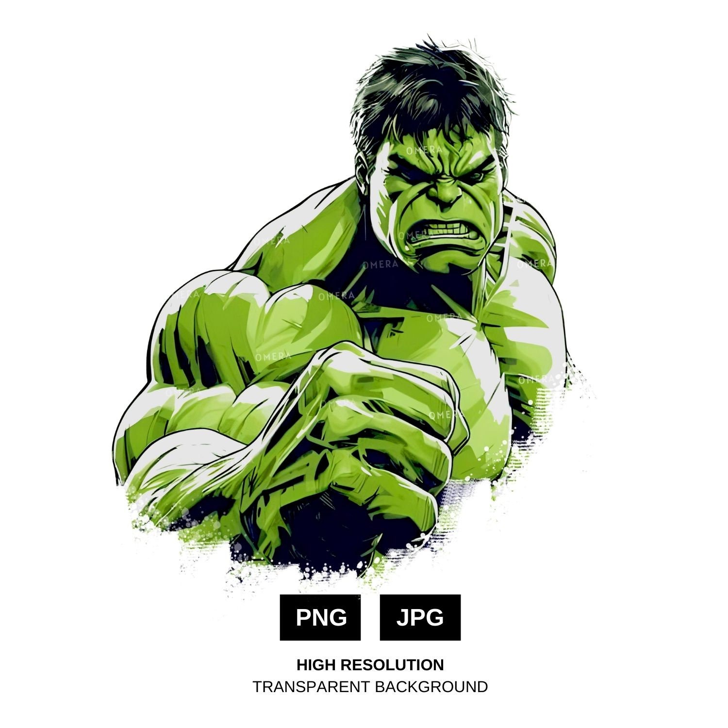 HULK PNG / Giant, Strong, Angry, Green Man Hulk / Hulk Digital Print ...