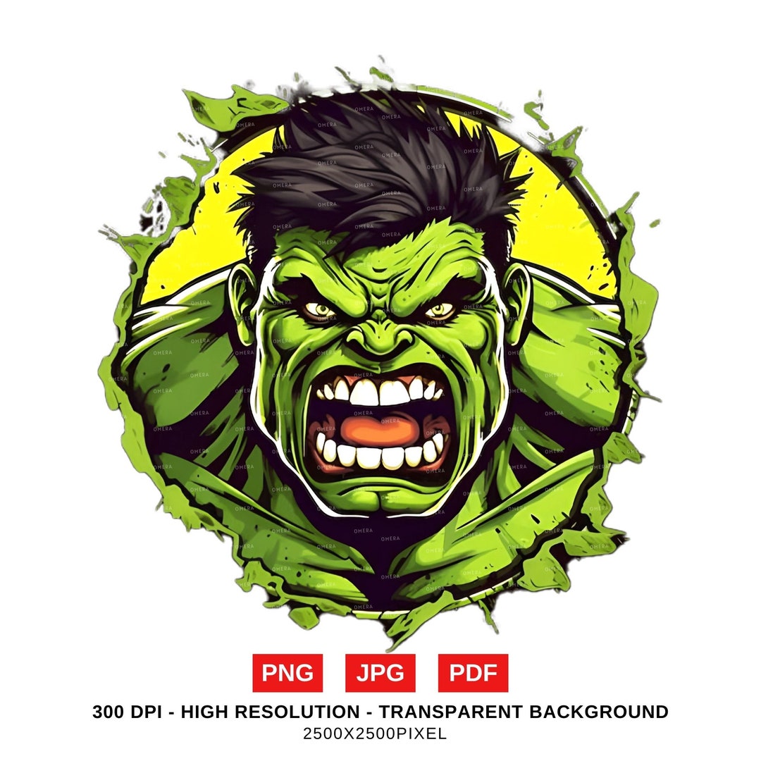 HULK PNG / Giant, Strong, Angry, Green Man Hulk / Hulk Digital Print ...