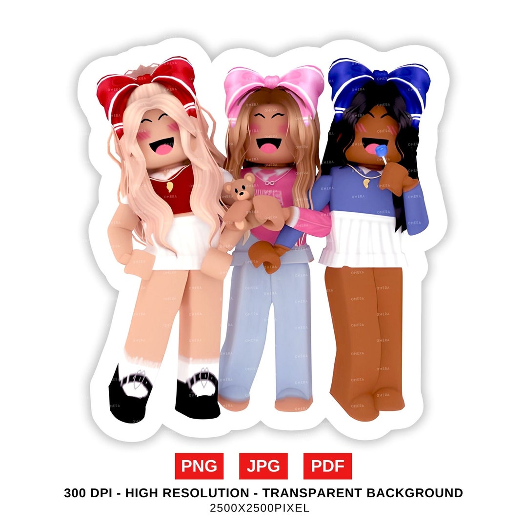 The Roblox PNG Roblox Character, These Files Are Great for Making Vinyl ...