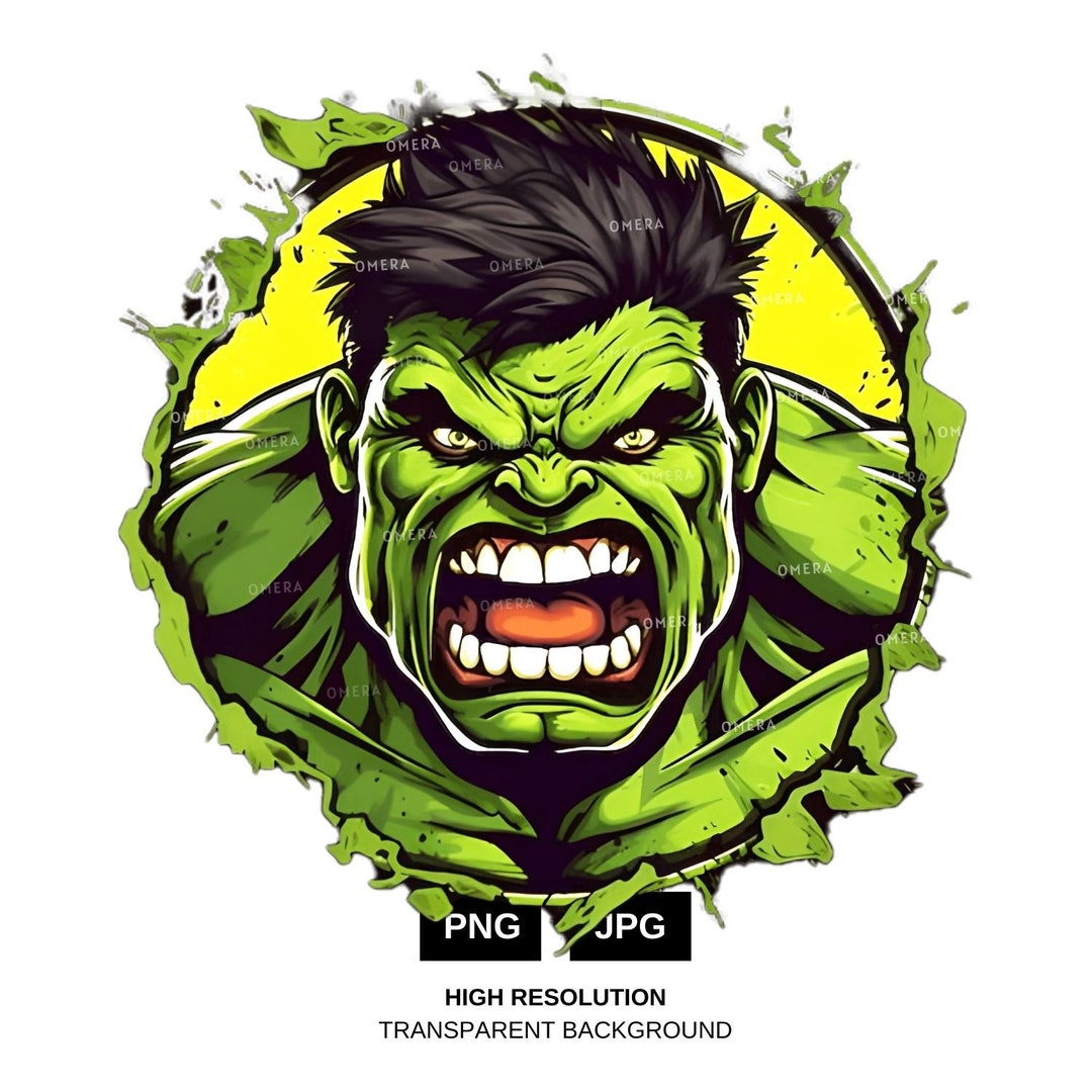 HULK PNG / Giant, Strong, Angry, Green Man Hulk / Hulk Digital Print ...