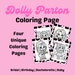 Dolly Parton Party Games Bundle - 25-page Instant Download With Bingo ...
