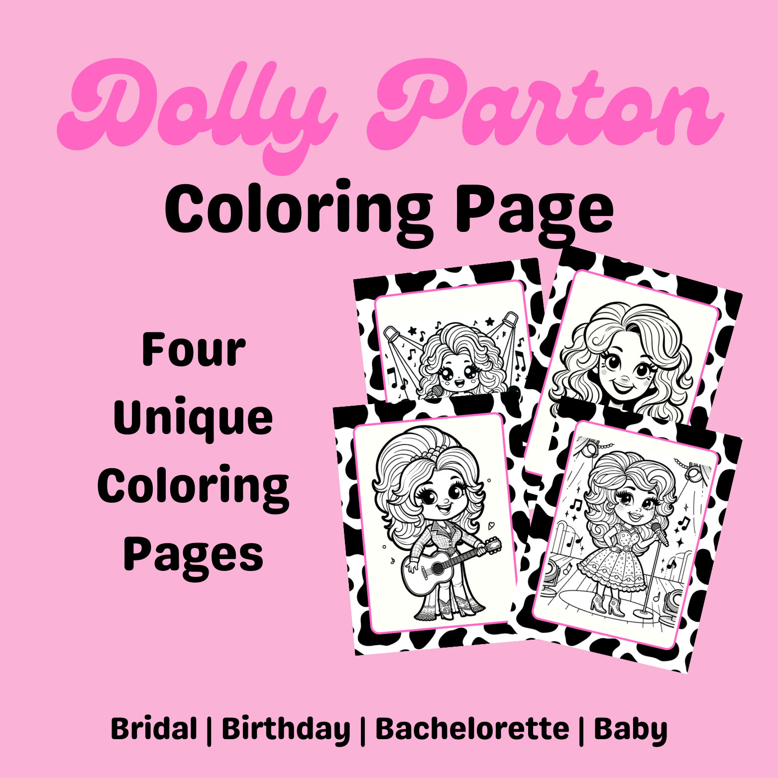 Dolly Parton Party Games Bundle - 25-page Instant Download With Bingo ...