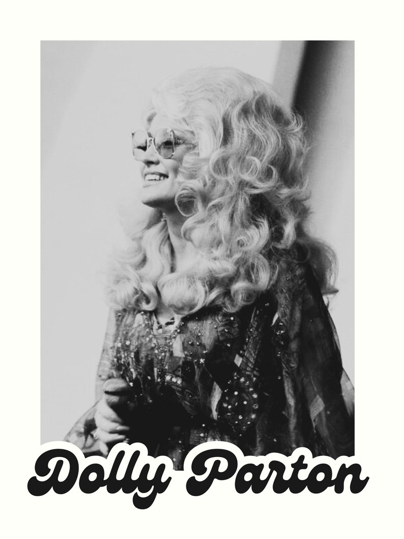Set of 4 Dolly Parton Digital Prints - Inspirational Quotes & Artistic ...