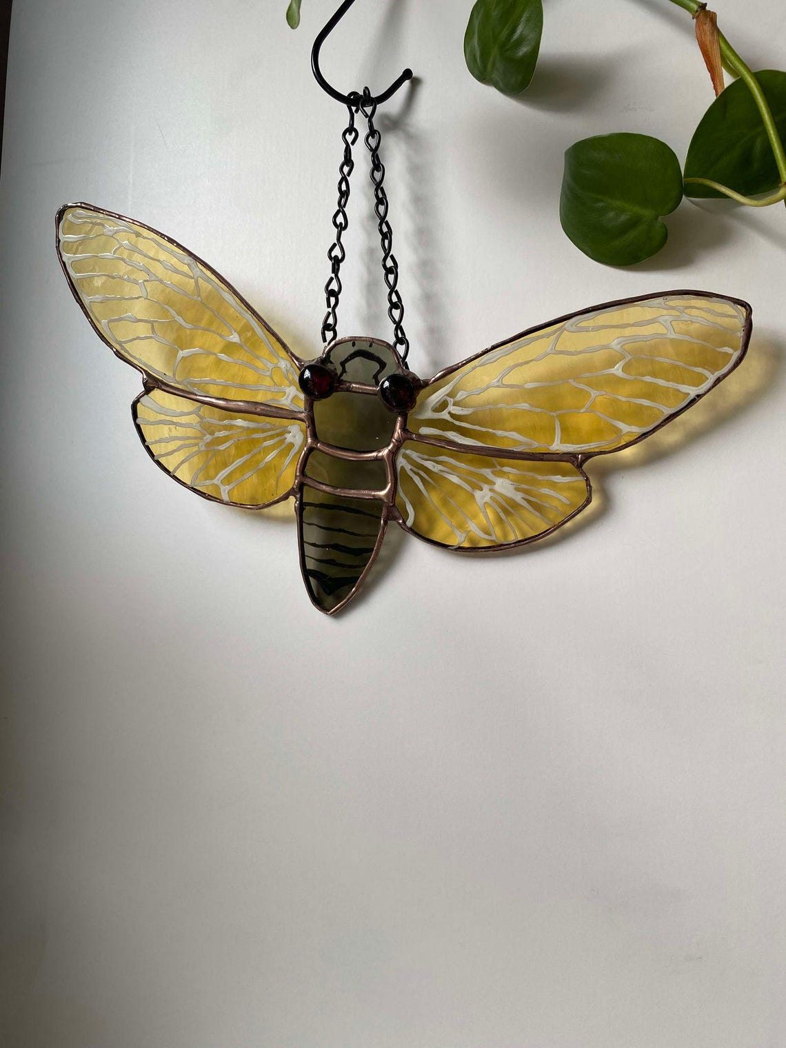 Made to Order Handcrafted Stained Glass 17 Year Cicada - Unique Insect ...