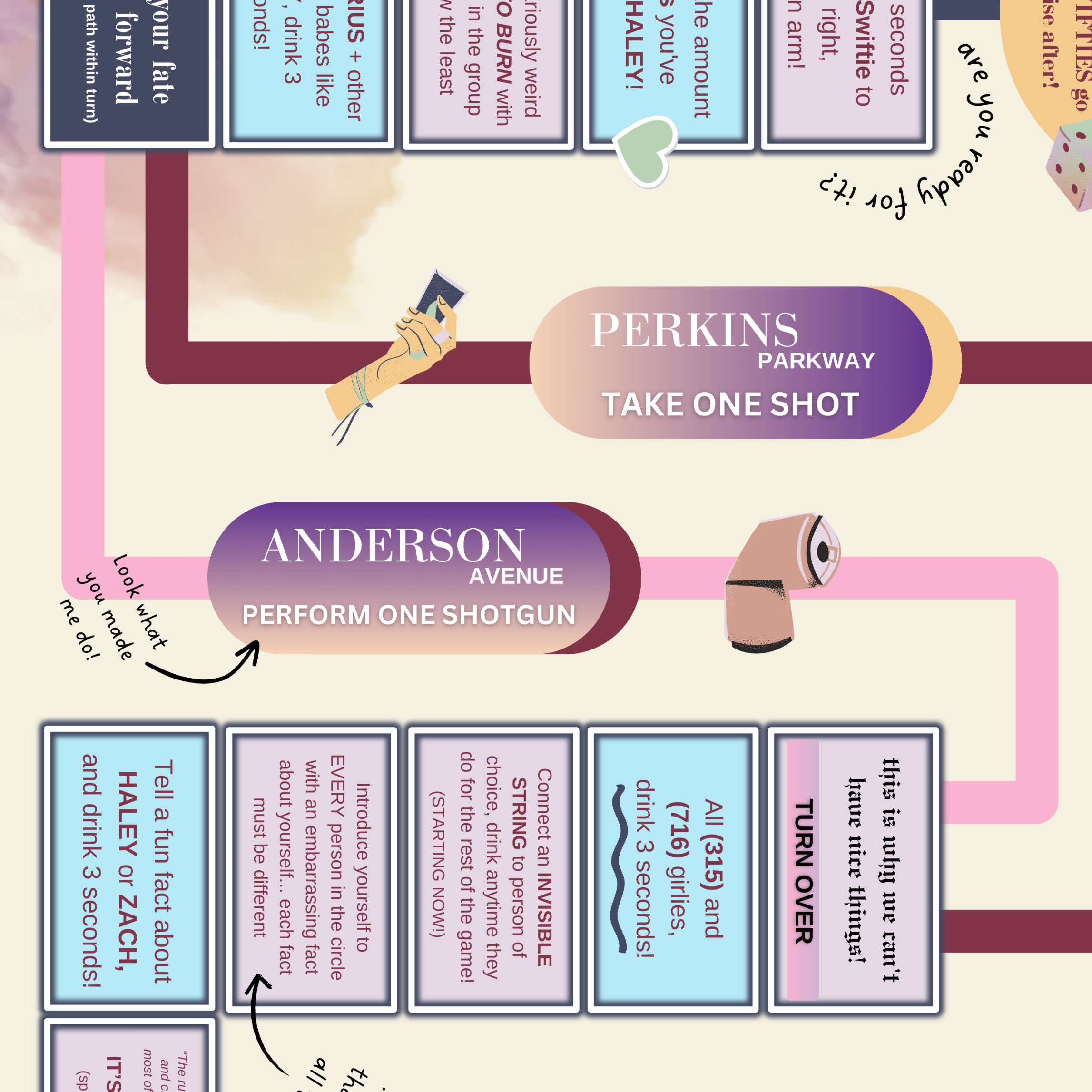 ERAS TOUR Taylor Swift Custom Bachelorette Drinking Board - Etsy