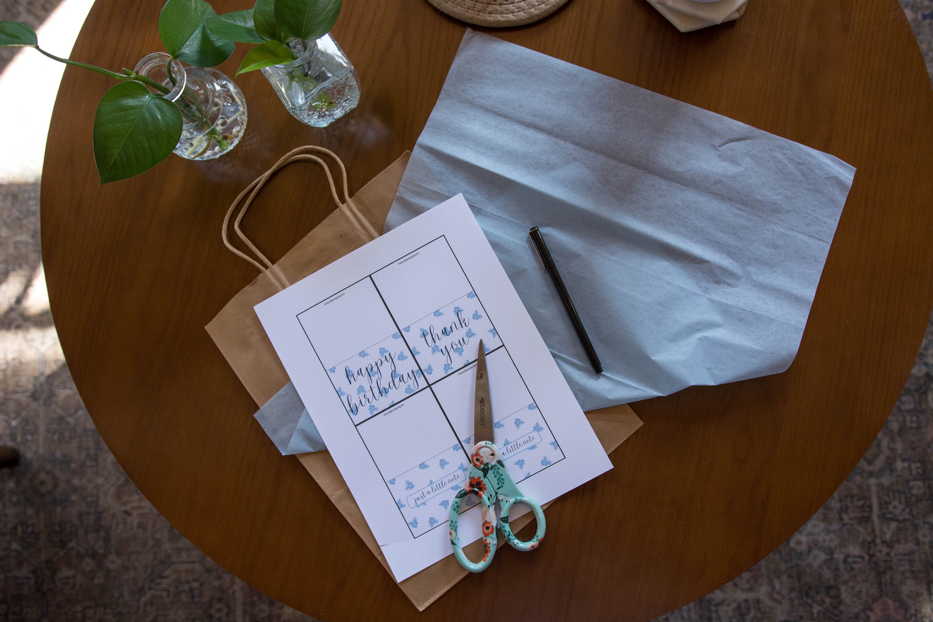 Printable Little Note Cards Happy Birthday, Thank You, Congratulations ...