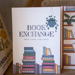 Book Exchange Invitation, Book Swap Event Invitation, Editable and ...