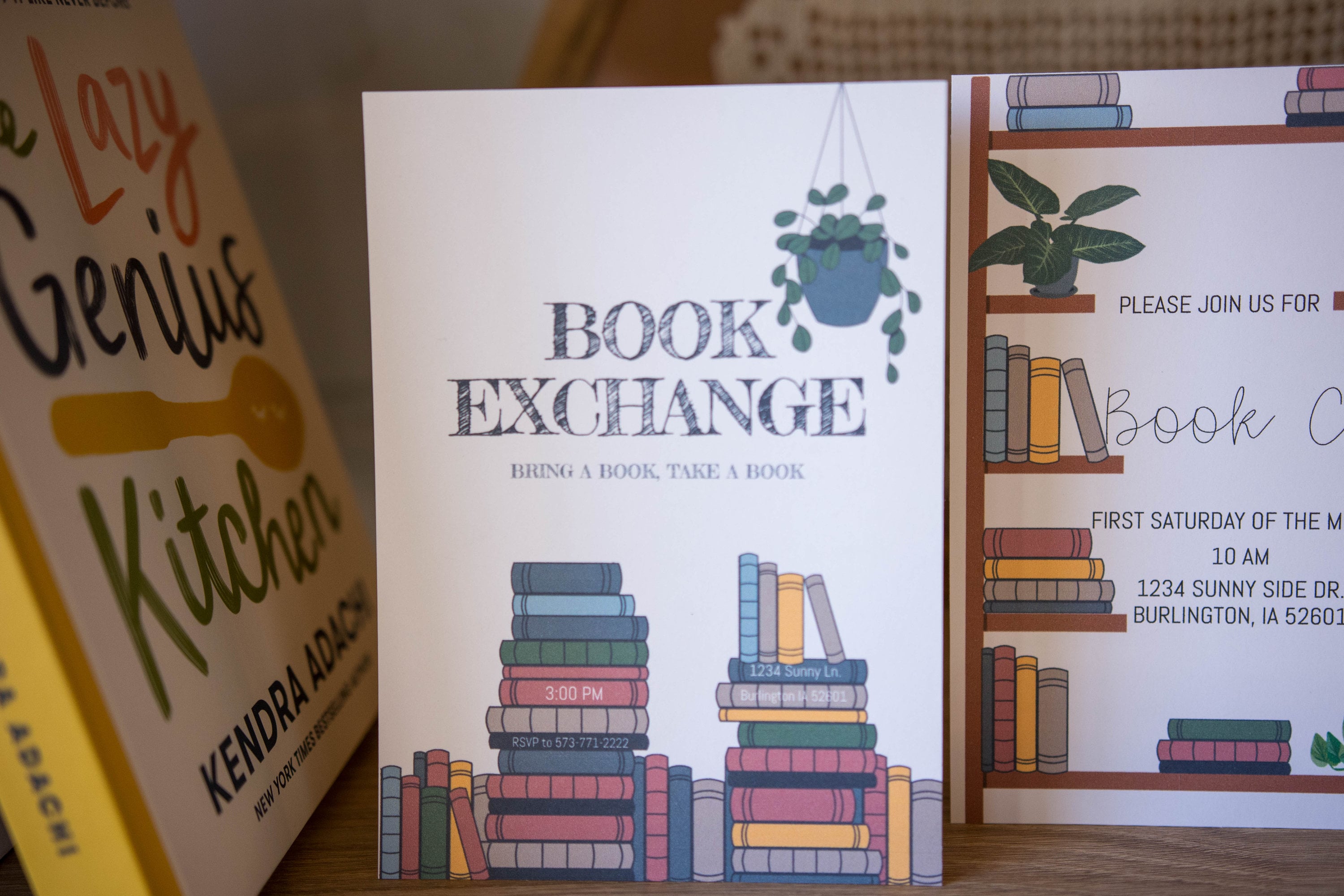 Book Exchange Invitation, Book Swap Event Invitation, Editable and ...
