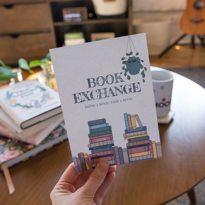 Book Invitation - Etsy