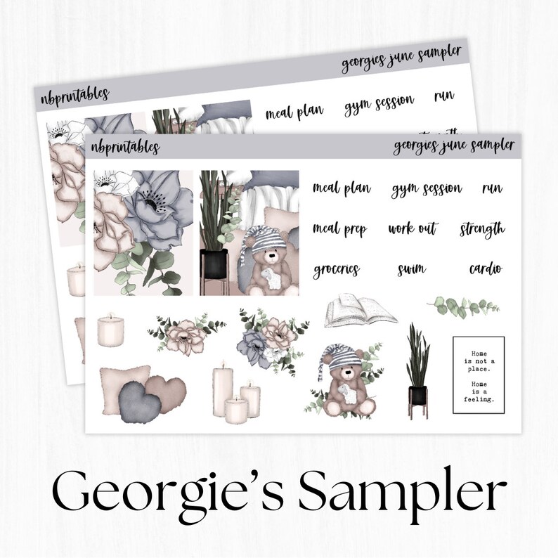 Georgie's June Sampler Printable Planner Stickers Sample PR FREE ...