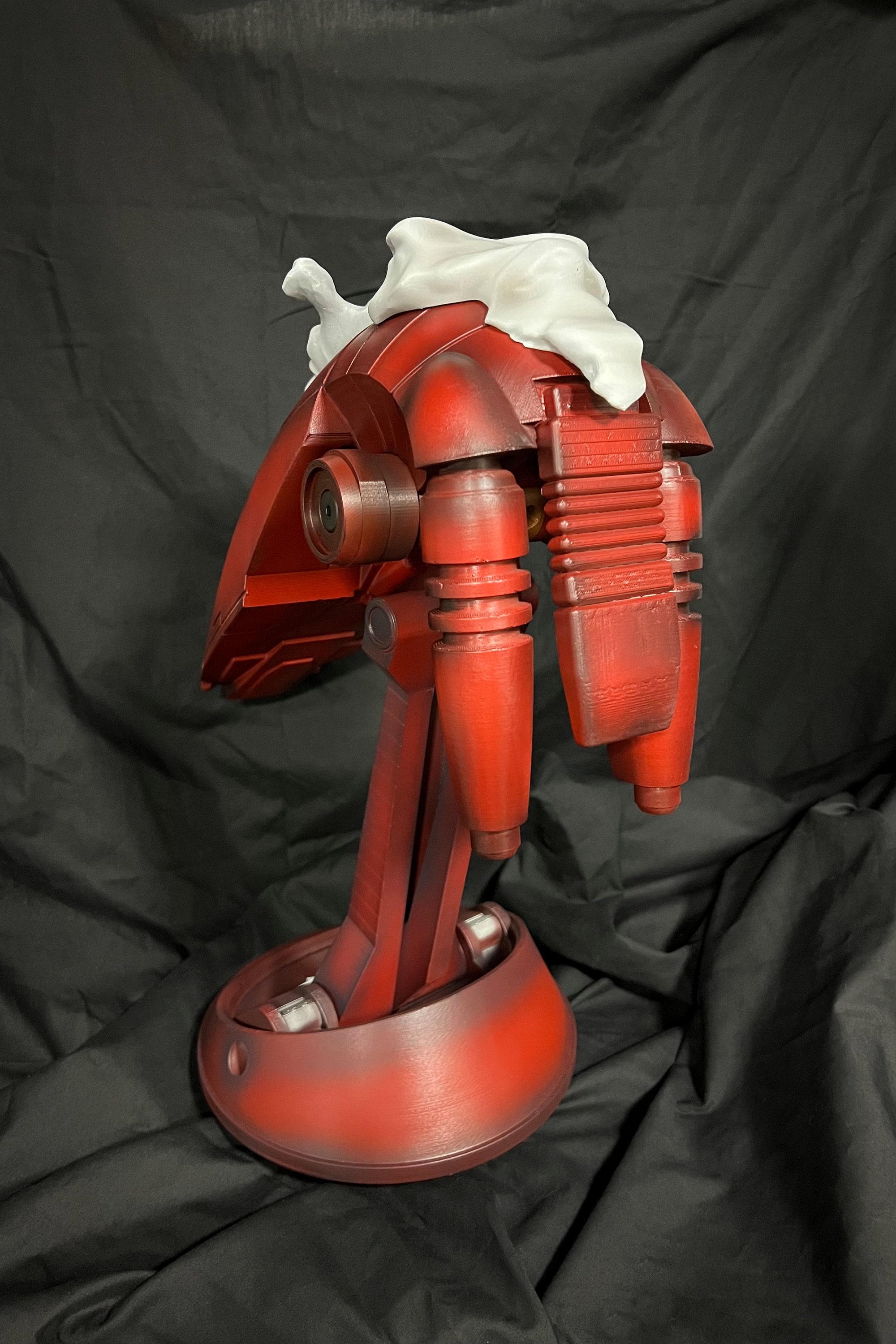 Battle Droid Head Fan Art 3D (mr.bones) Finished With Stand - Etsy