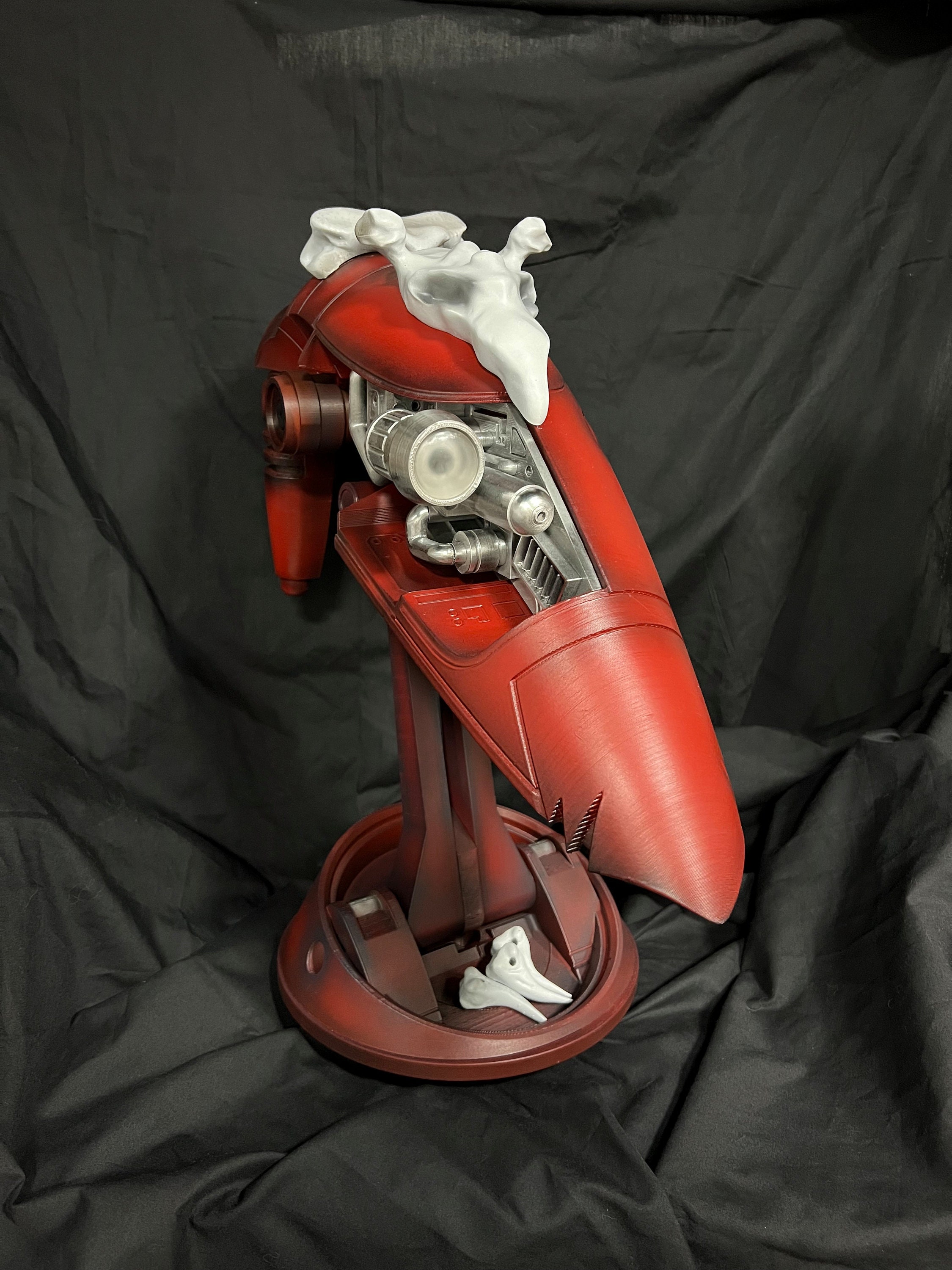 Battle Droid Head Fan Art 3D (mr.bones) Finished With Stand - Etsy