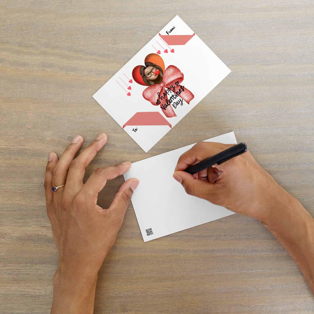 Personalized Memoji Postcard for Valentine's Day, Custom Postcard ...