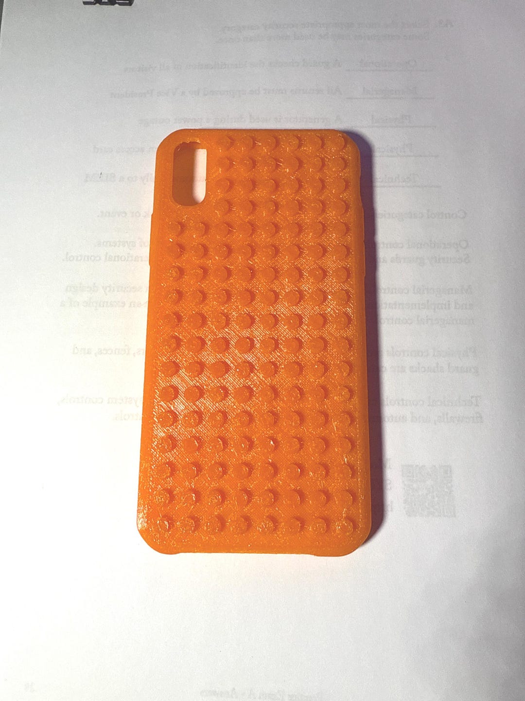 IPhone XS LEGO Compatible Case - Durable - Orange - Modular ...
