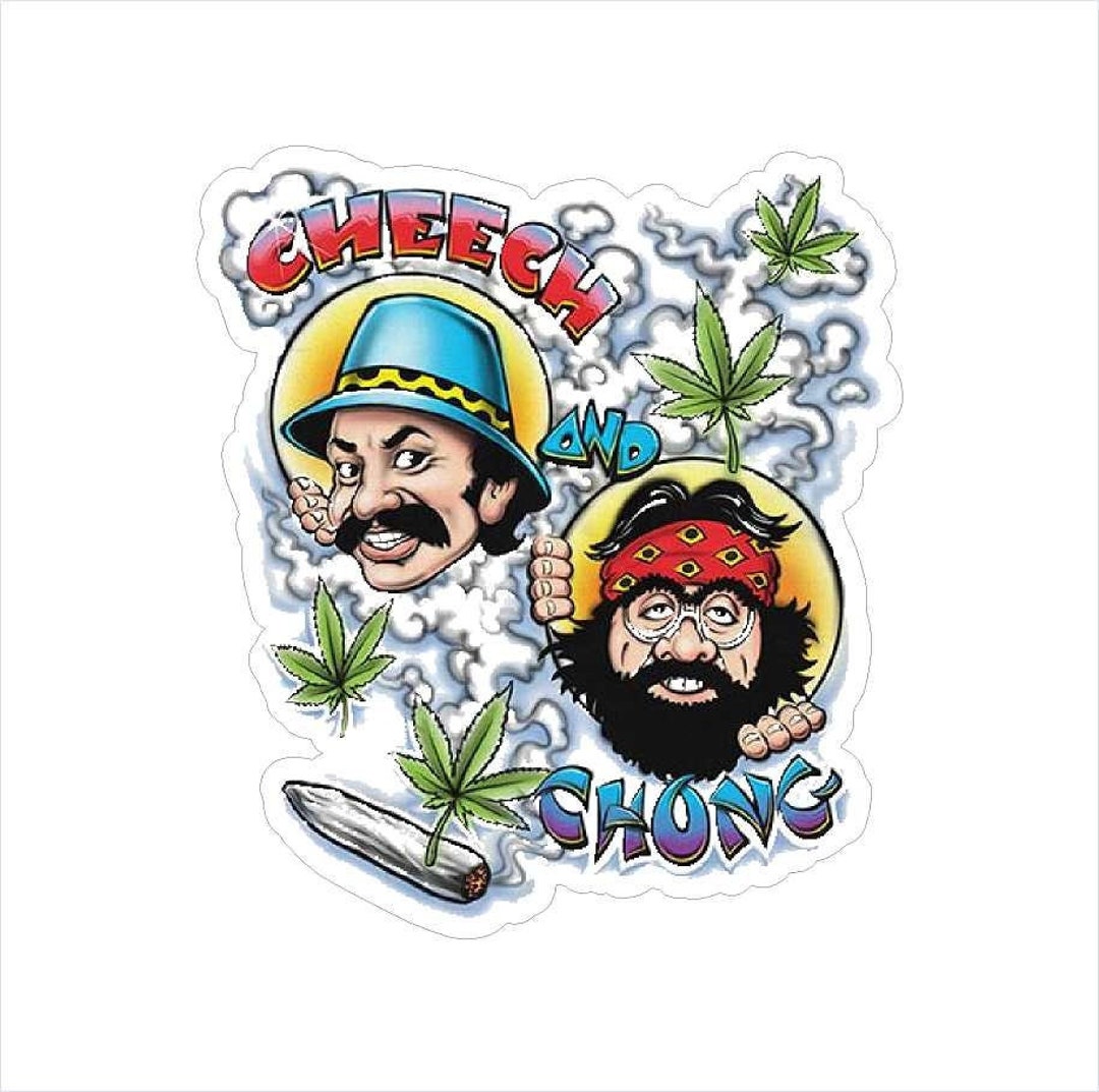 Cheech & Chong Sticker 4.5 X 5 Tall Awesome Looking Vintage Detail ...