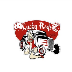 Vintage Lucky Rods Sticker 5 Wide Awesome Graphics & Colors, Vintage ...