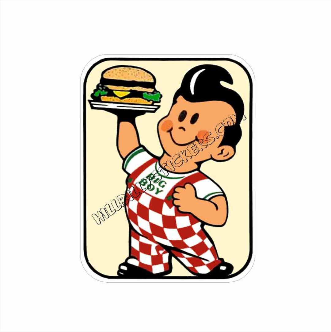 Vintage BIG BOY Sticker. 2 4x5 Tall Awesome Colors, 1960s Vintage ...