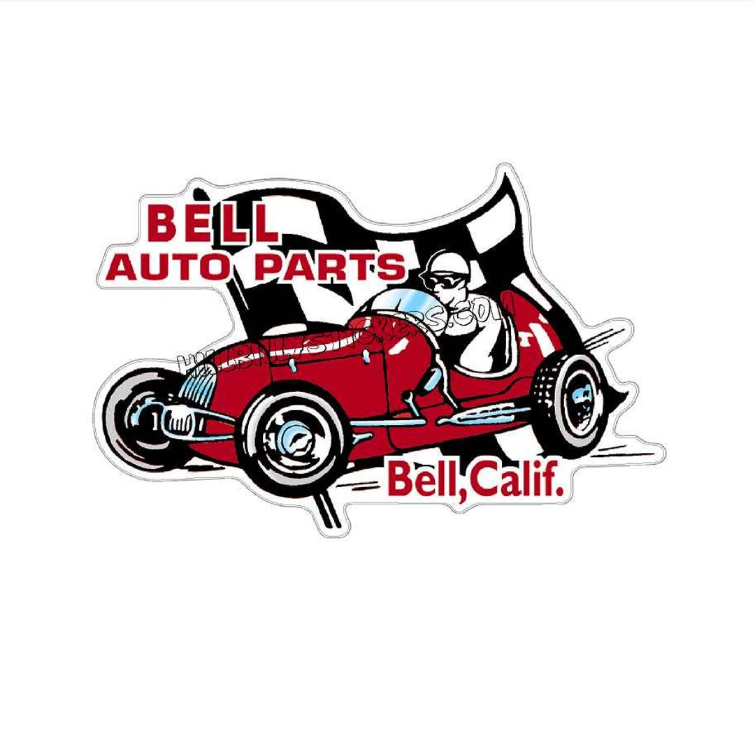 Vintage Bell Auto Parts Sticker 4" X 5" Wide - Awesome Graphics ...