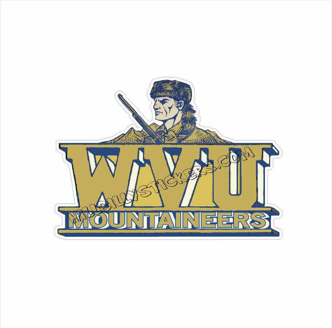 Vintage 1950s WVU Sticker 3.5 X 5 Wide. Awesome Vintage Sticker. UV ...