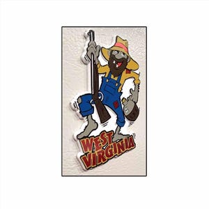 Vintage West Virginia Hillbilly Magnet: 2.250"x 3.5" Tall. Comes With a ...