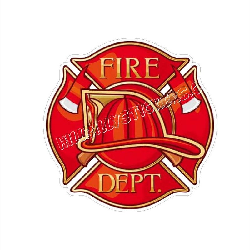 Fire Dept Stickers - Etsy
