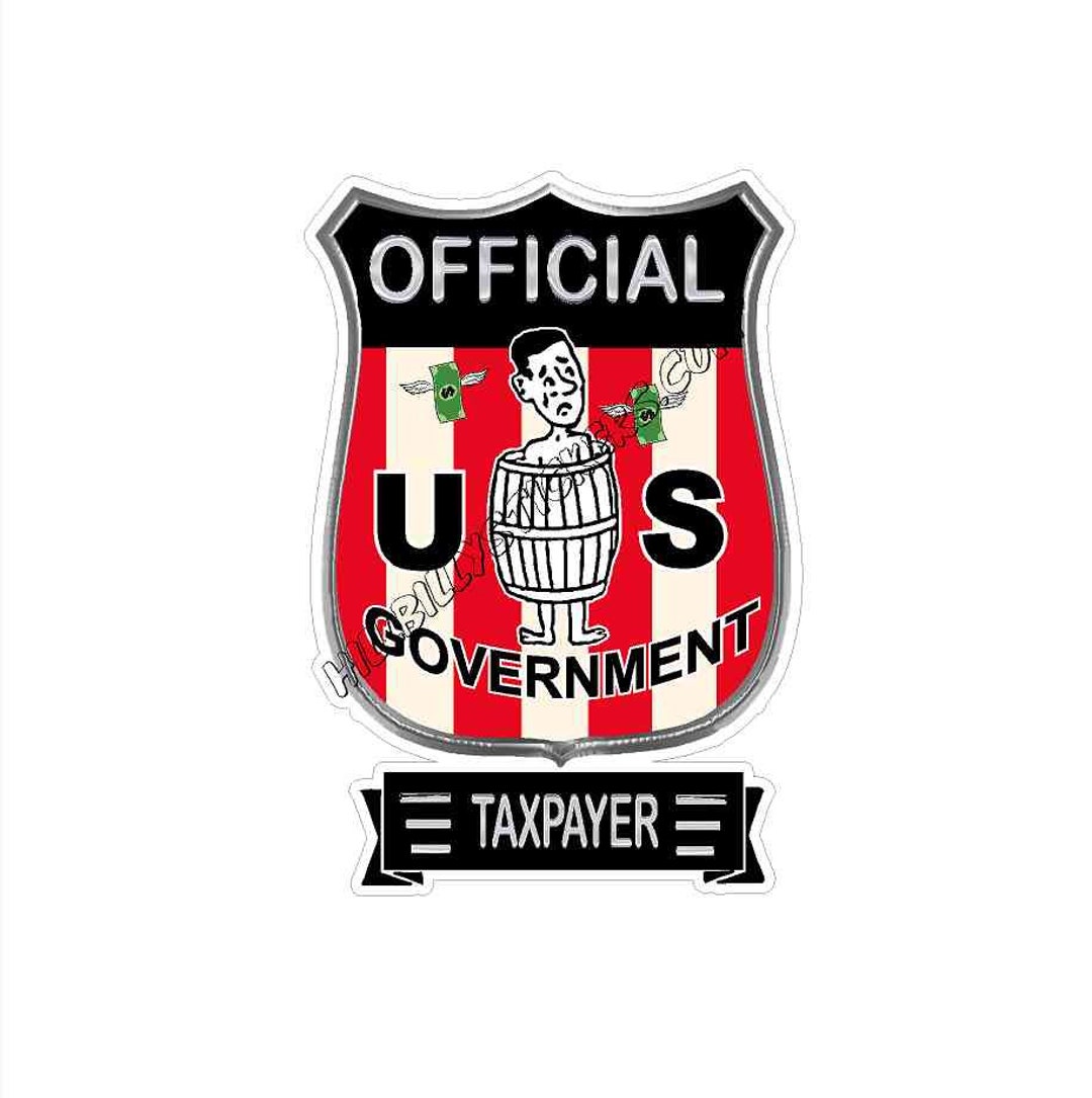 Official US Government Taxpayer-sticker - Awesome Vintage Looking ...