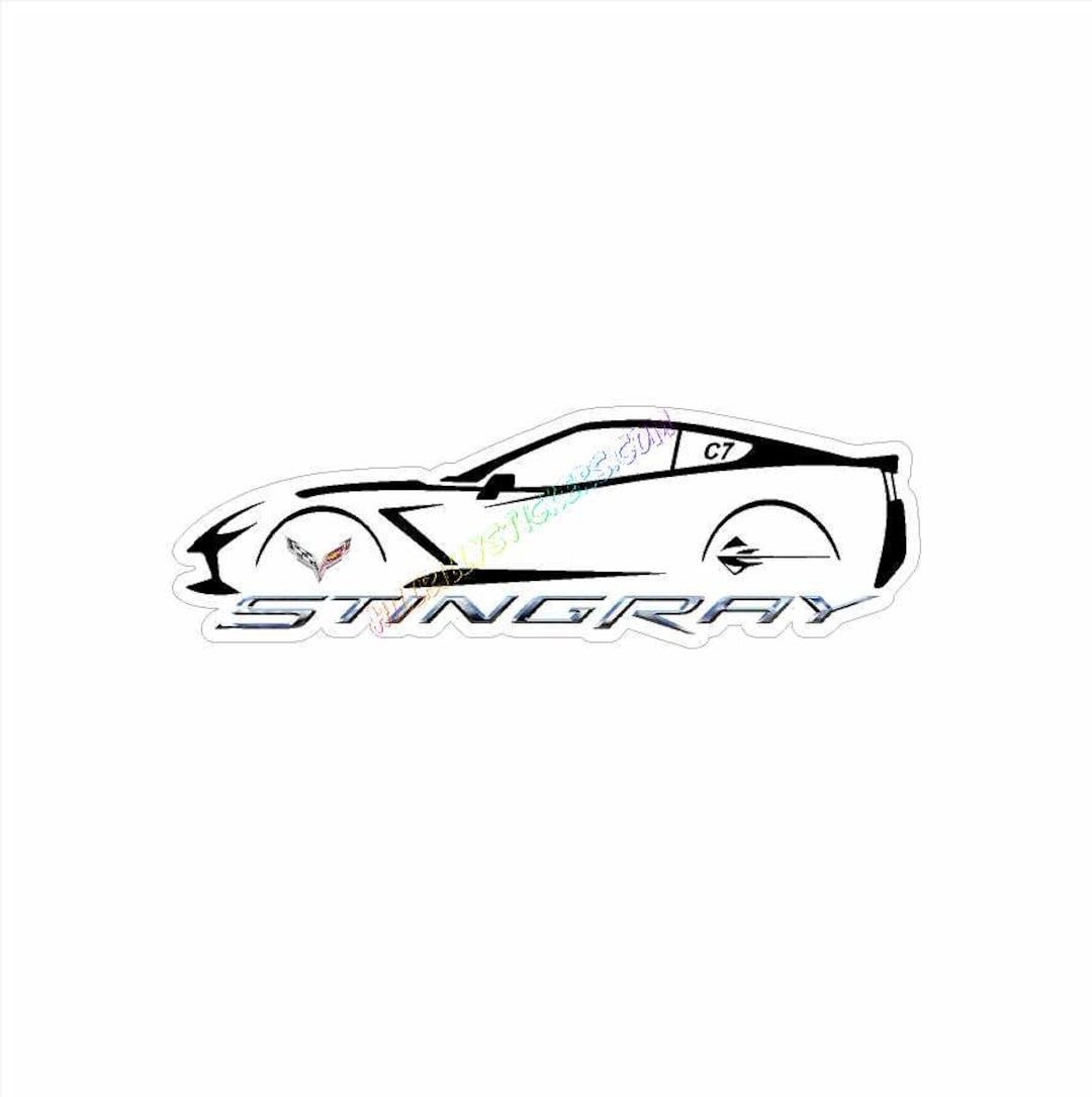 2 Sticker Setc 7 Stingray Sticker. 1.6x 5.long C 7 Corvette Sticker ...