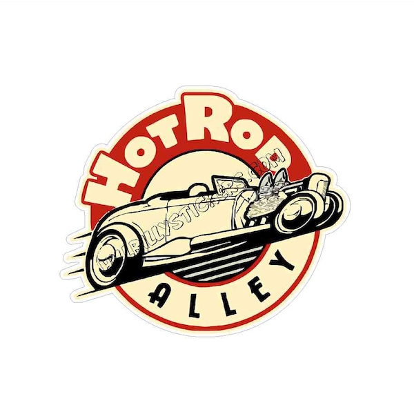 Vintage Hot Rod Stickers - Etsy