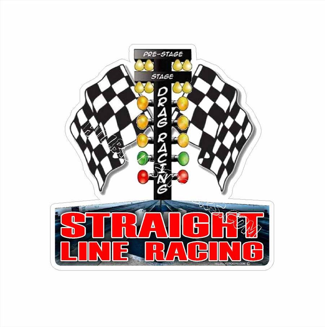 Drag Racing - Straight Line Racing Sticker. Awesome Graphics. 5"x 5 ...
