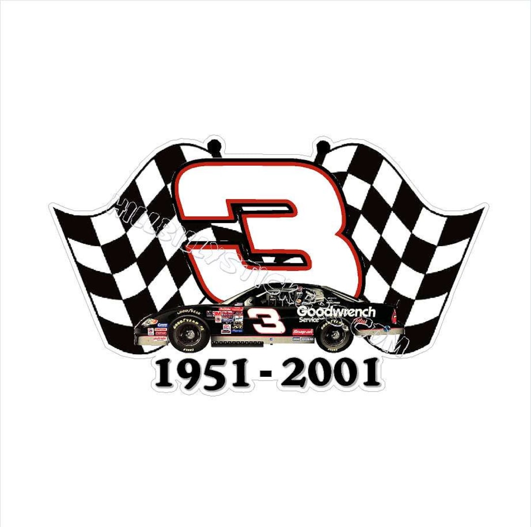 New Dale Earnhardt 3 Sticker. 3.5 X 5 Long Awesome Graphics and Colors ...