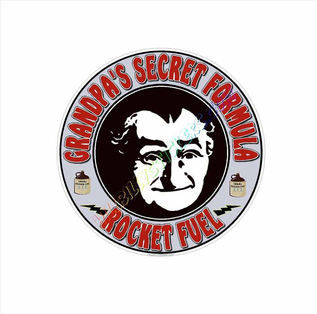 Grandpa's Rocket Fuel Sticker. 5 Tall. , / Awesome Sticker. NEW Makes A ...
