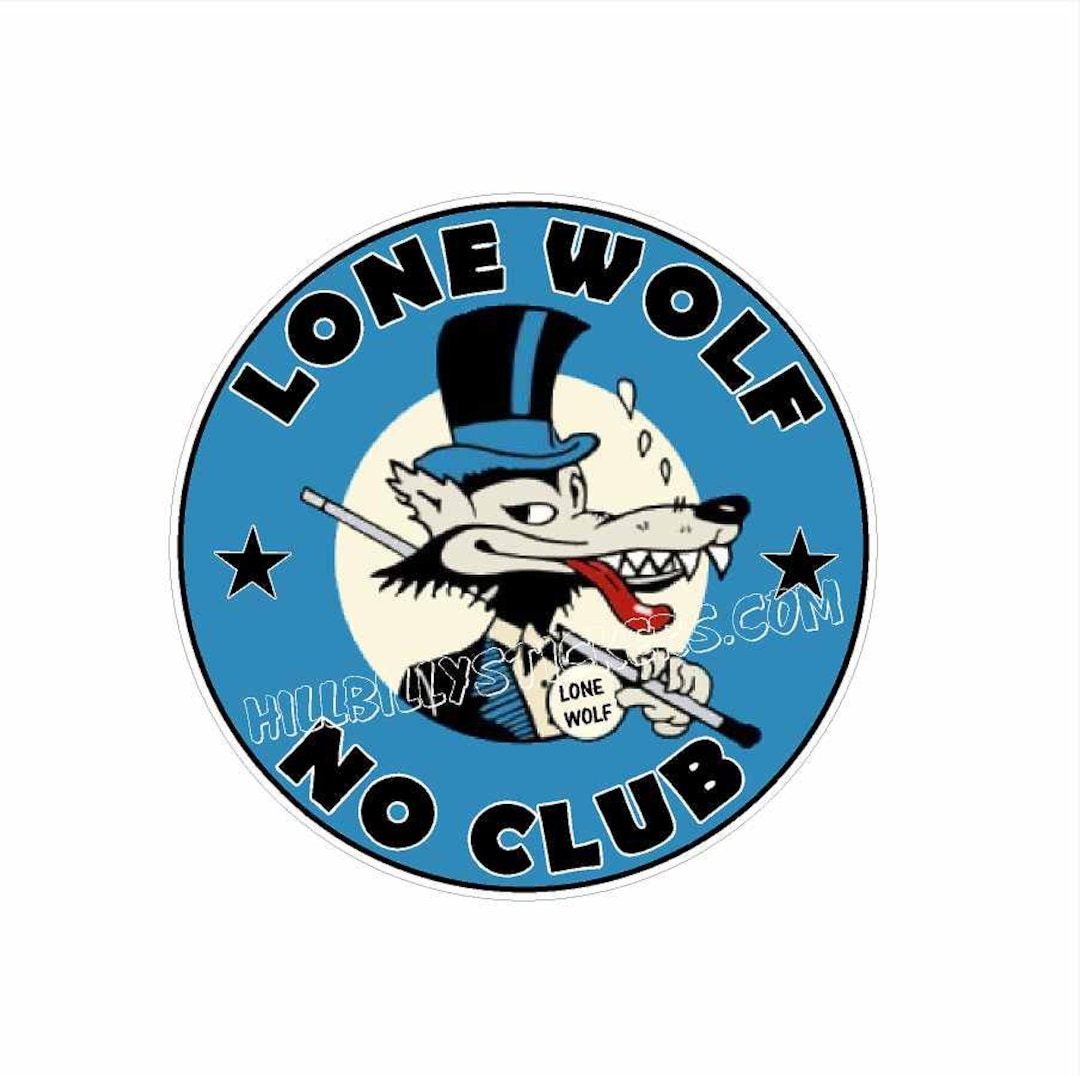 Vintage Lone Wolf Sticker. 5" Tall . Awesome Sticker UV / Water Proof 4 ...