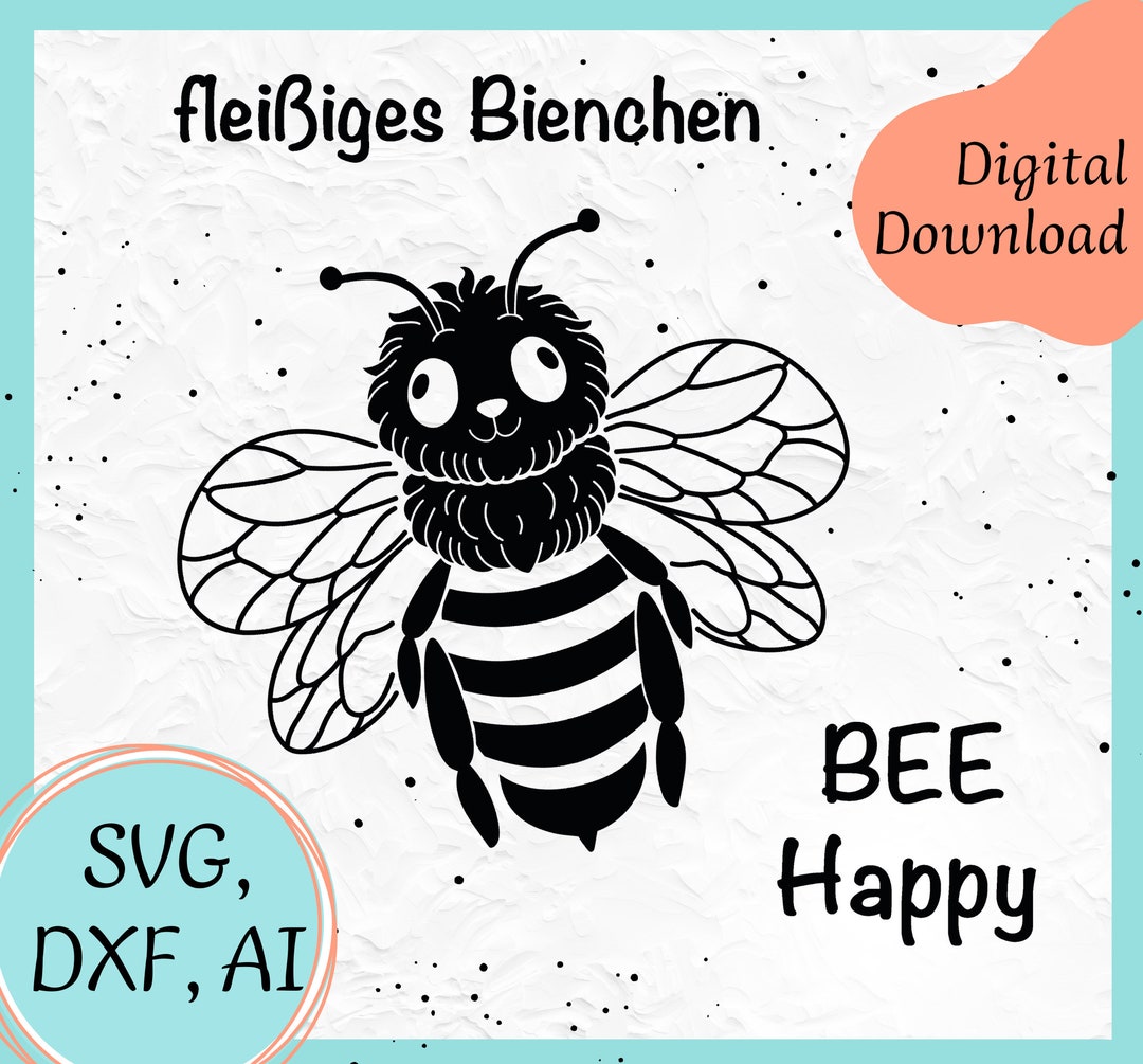 Bienen Bundle Plotterdatei, Vorlage Deutsch Kompatibel Mit Cricut Silhouette Digital Download ...