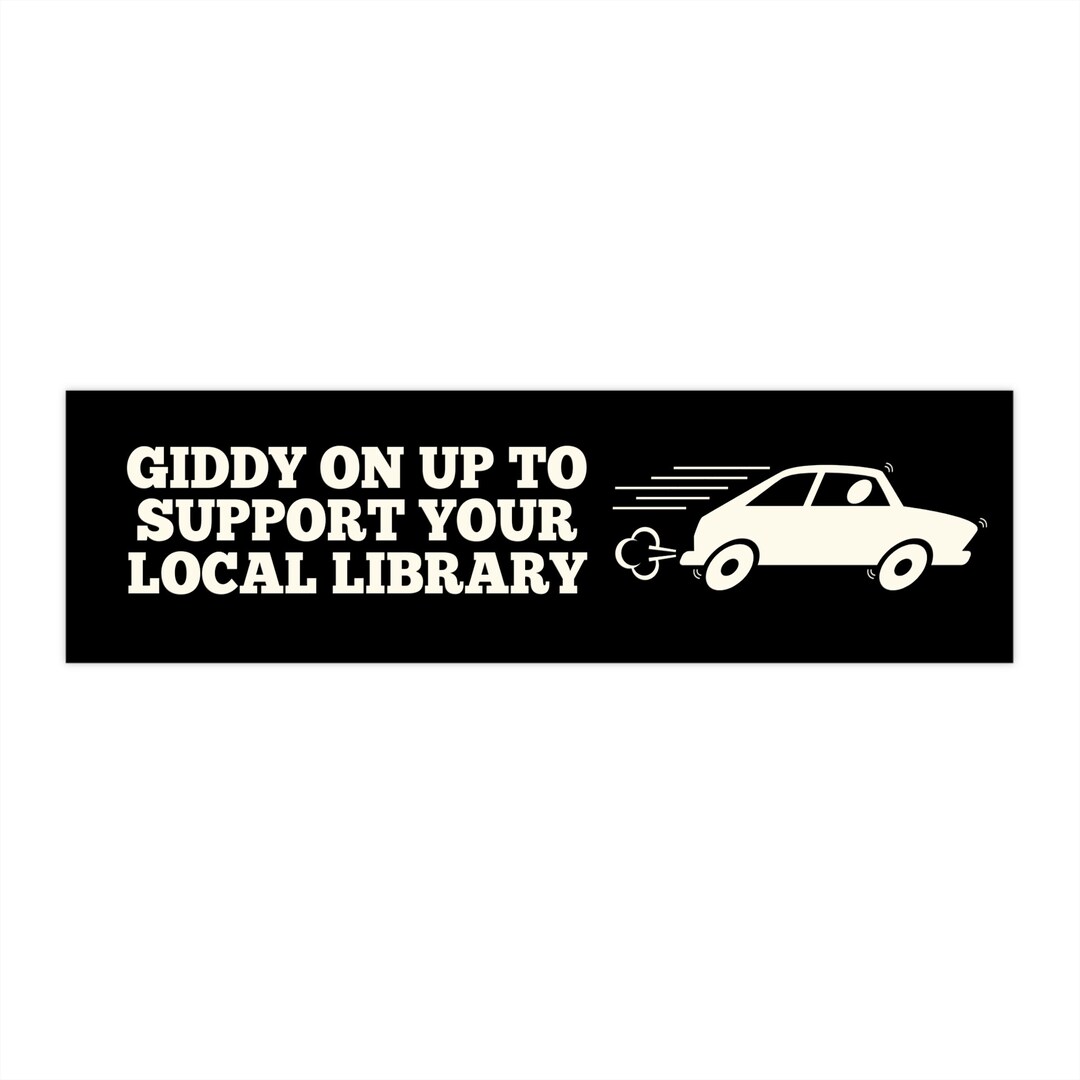 Support Your Public Library Sticker, Save the Library Sticker, Defend ...