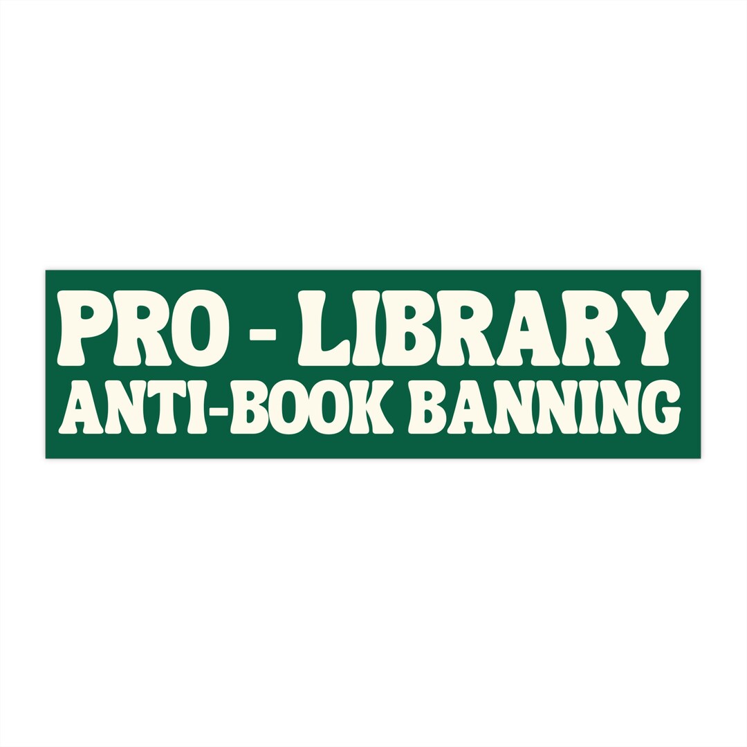 Support Your Public Library Sticker, Save the Library Sticker, Defend ...